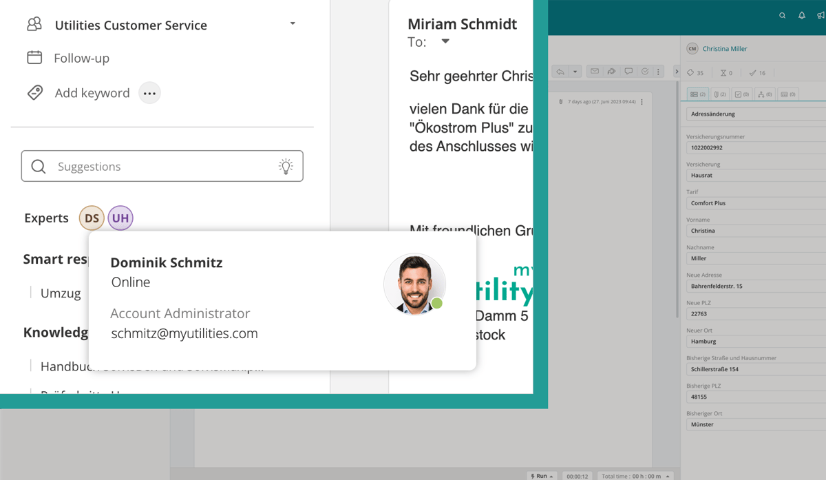 AI supported email response management with OwlDesk