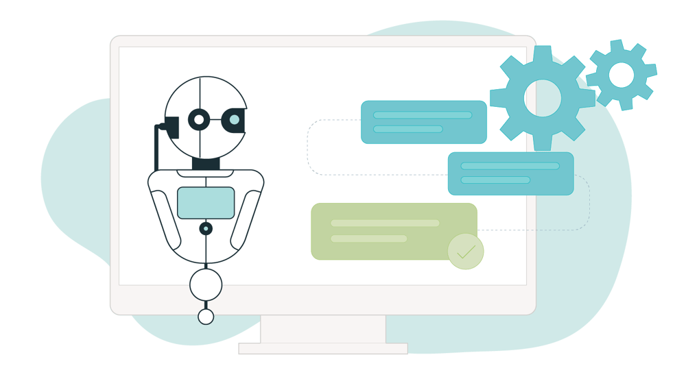 Robotic process automation combined with artificial intelligence