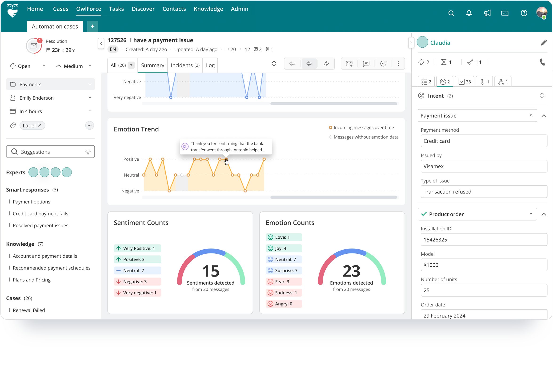 Customer engagement through intent recognition | OwlDesk